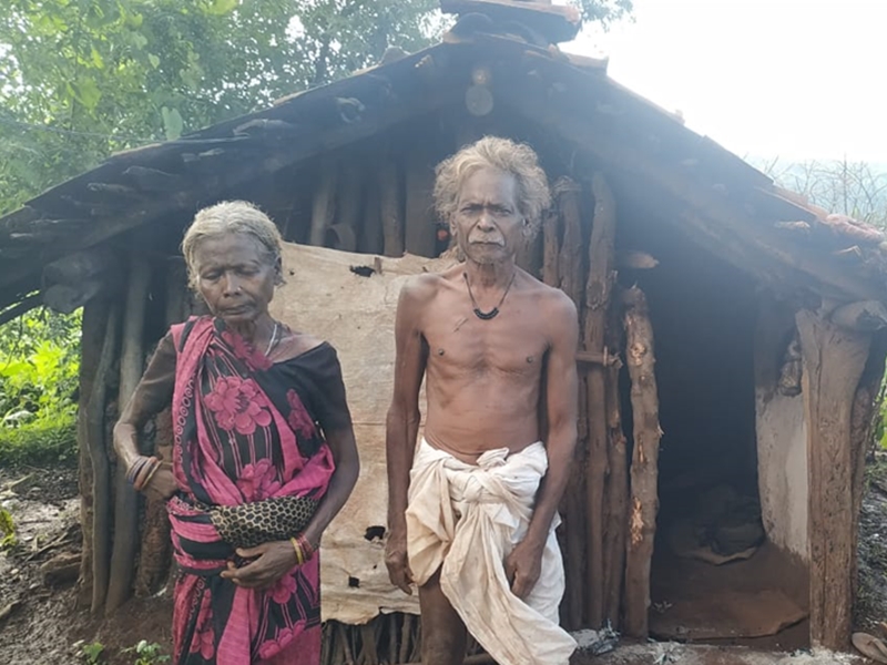बदहाल जीवन जीने के लिए मजबूर हैं कोरवा जनजाति के लोग, लकड़ी के लट्ठे ...