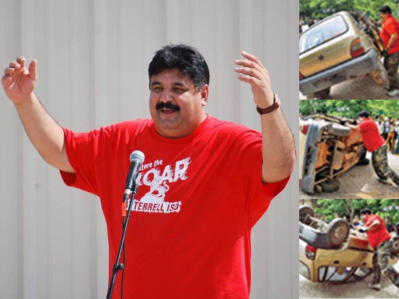 VIDEO : रायपुर के मनोज ने मिनटों में पलट दी कार, इसे देख चाैंक गए लोग ...