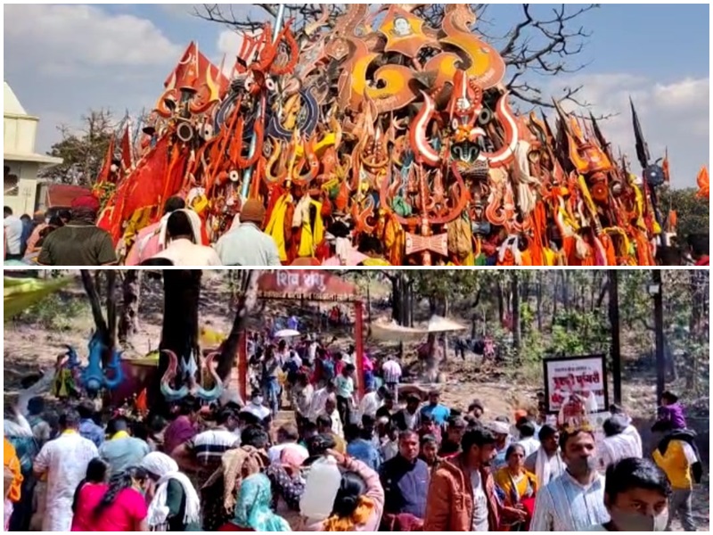 Mahashivratri 2022: त्रिशूल लेकर पचमढ़ी के चौरागढ़ शिवमंदिर पहुंचे ...