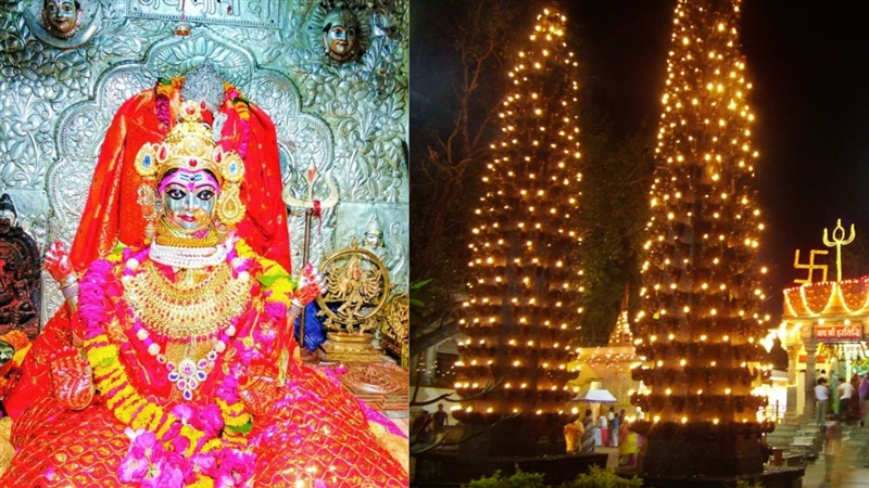 Chaitra Navratri Ujjain: उज्जैन के शक्तिपीठ हरसिद्धि में प्रज्ज्वलित ...