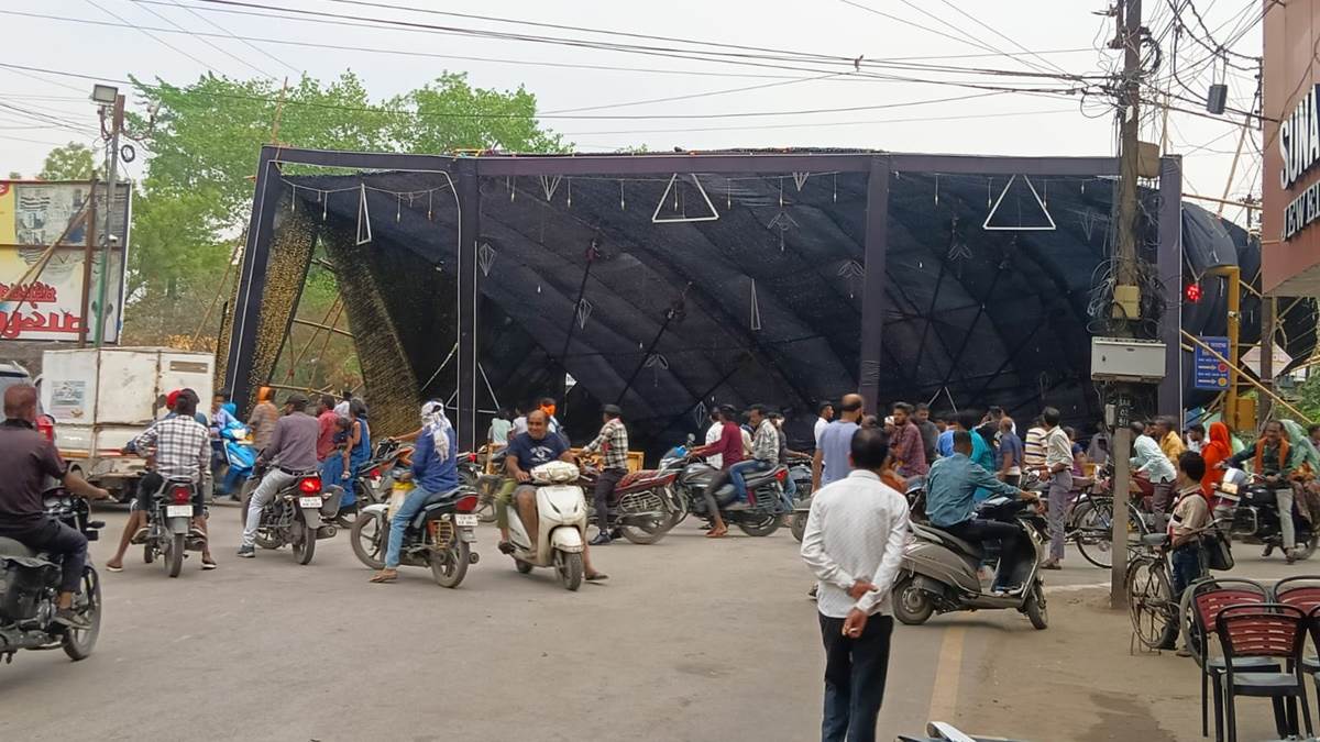 Korba News: सुनालिया पुल पर हिंदू नव वर्ष की तैयारी में लगा टेंट गिरा ...