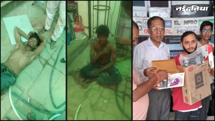 चोरी करते-करते आ गई गहरी नींद... एसी-कूलर गोदाम में सोता रह गया चोर ...