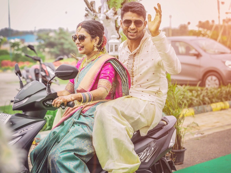 Cricketer K Gowtham Wedding: शादी के बाद Scooty पर इस क्रिकेटर की हुई ...