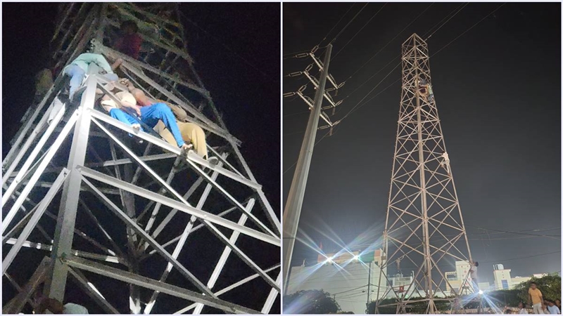 Indore News Video: देर रात नशे में टावर पर चढ़ा व्यक्ति बड़ी मशक्कत के ...