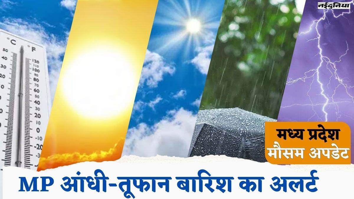 Weather of MP: मध्य प्रदेश में 4 तरह के मौसम, इन 35 जिलों में गरज-चमक ...