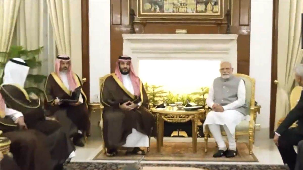 G20 Summit: भारत - सऊदी अरब द्विपक्षीय वार्ता: हैदराबाद हाउस में मिले ...