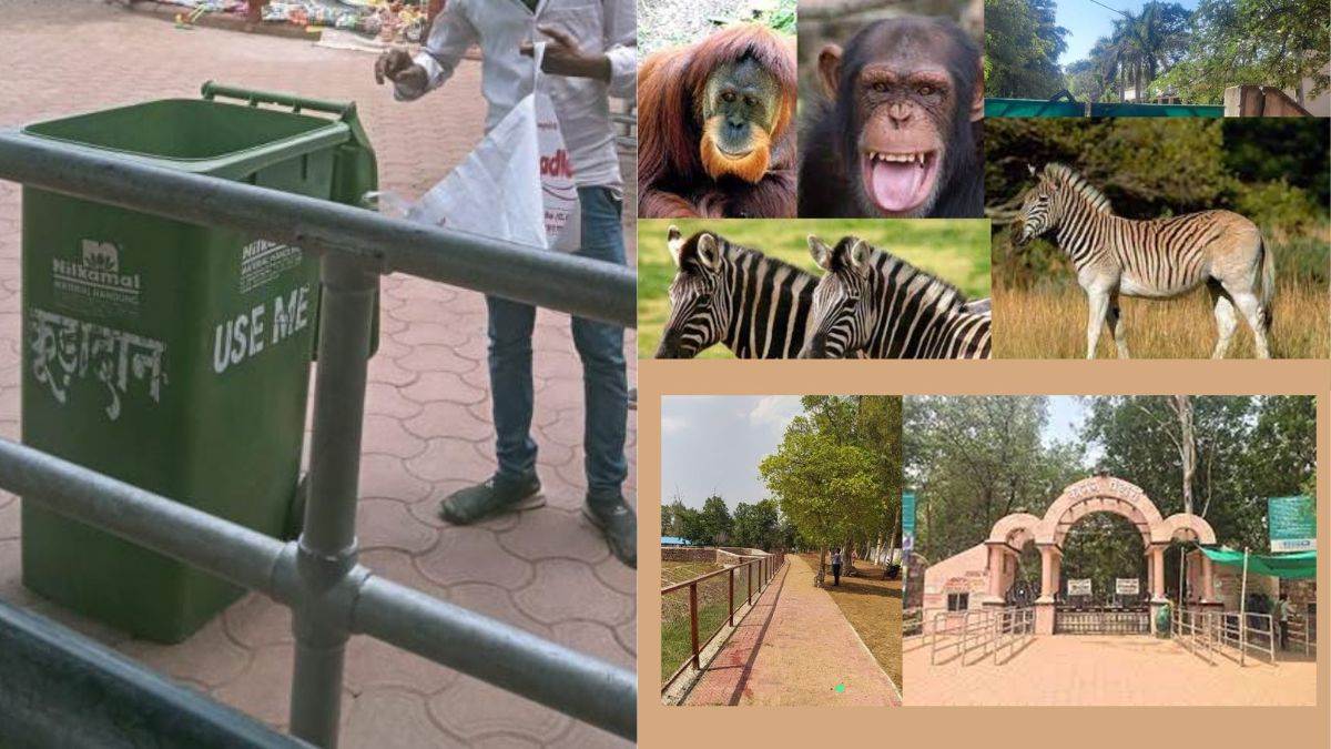 Kanan Pendari Zoo Bilaspur: हमारा जू हो रहा पालिथिन मुक्त, व्यवस्था से ...