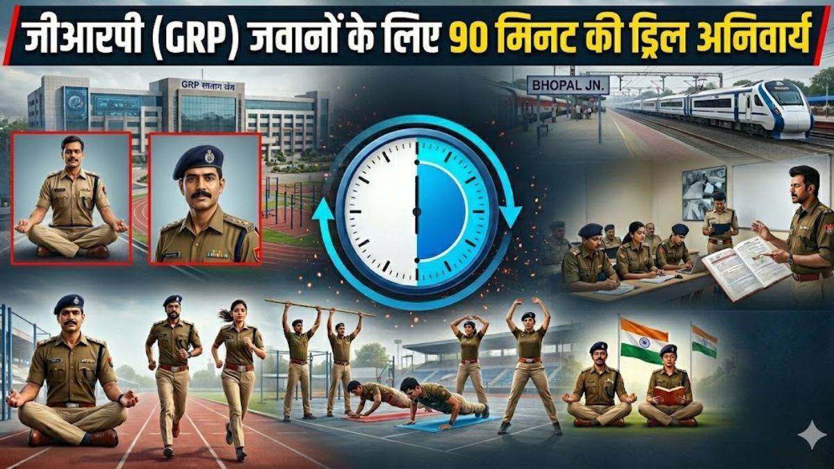 एमपी में GRP जवानों के लिए 90 मिनट की ड्रिल अनिवार्य... दक्षिणामूर्ति ...