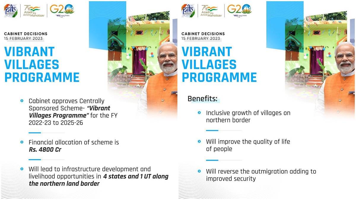 Cabinet Decisions: वाइब्रेंट विलेज प्रोग्राम को मंजूरी, 2 लाख सहकारी ...