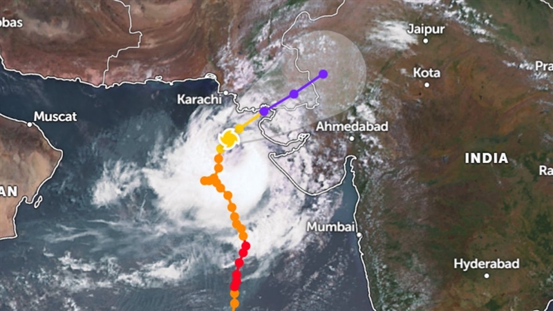 Biparjoy Live Location: ऐसे देखें बिपरजॉय की लाइव लोकेशन अंतरिक्ष से भी ...