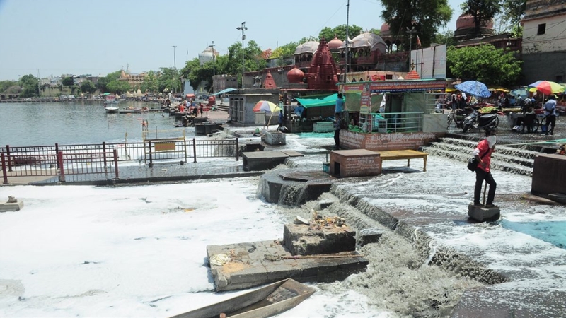 Ujjain Shipra River: उज्जैन में शिप्रा नदी में मिला शहर के नालों का ...