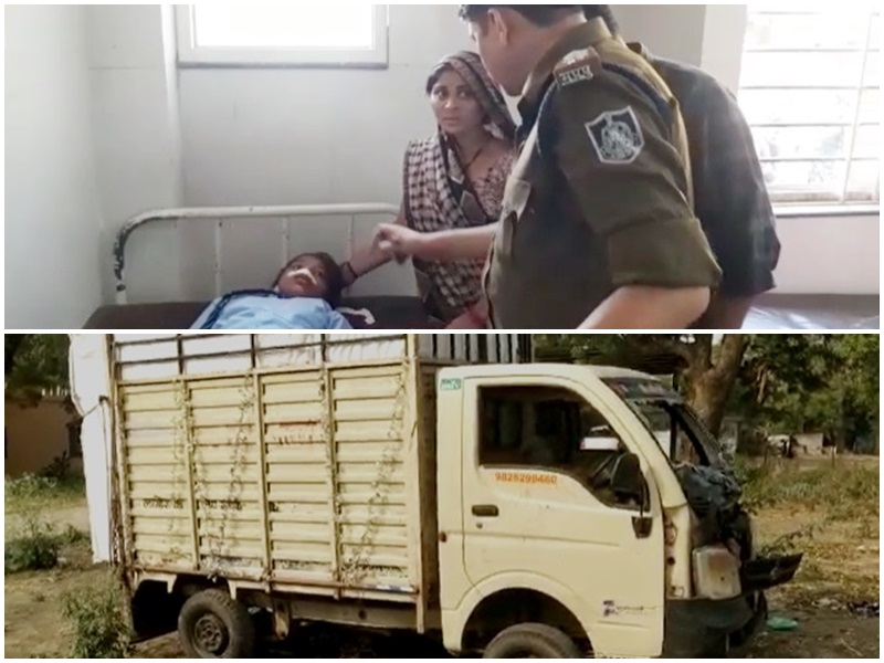 Khargone News: Video ग्राम बरलाय में पिकअप वाहन ने पांच छात्राओं को मारी टक्कर, एक की मौत ...