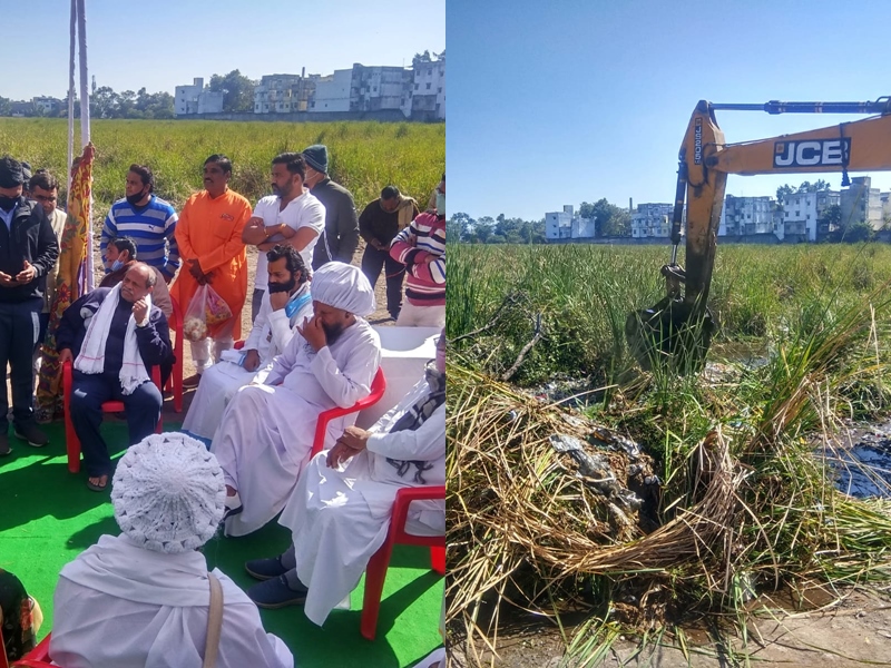 उज्जैन में संत समाज की मुहिम के बाद गोवर्धन सागर जीर्णोद्धार का कार्य ...