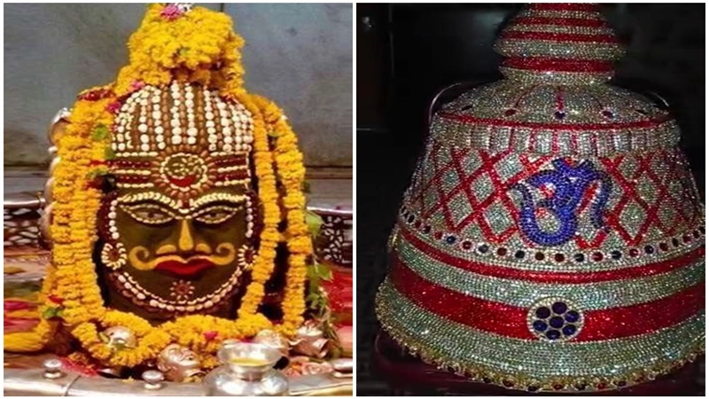 Mahakal Temple: महाकाल मंदिर में गुजरात के भक्त ने भेंट किया रत्न जड़ित ...