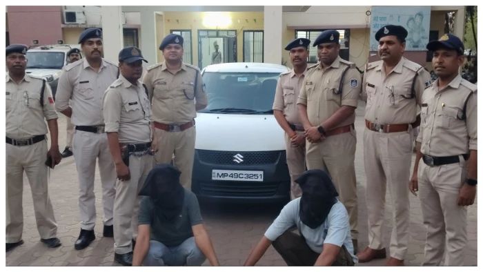 सिवनी में 43 लाख के गांजा के साथ कार जब्त, भोपाल के दो आरोपी गिरफ्तार