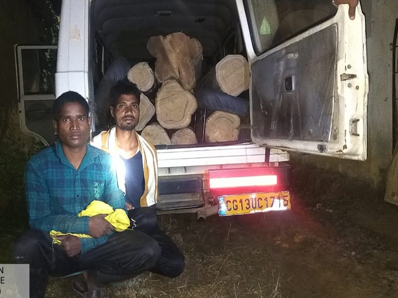 Timber Smuggling in Bilaspur: रात में तस्करी, बोलेरो समेत एक लाख की ...
