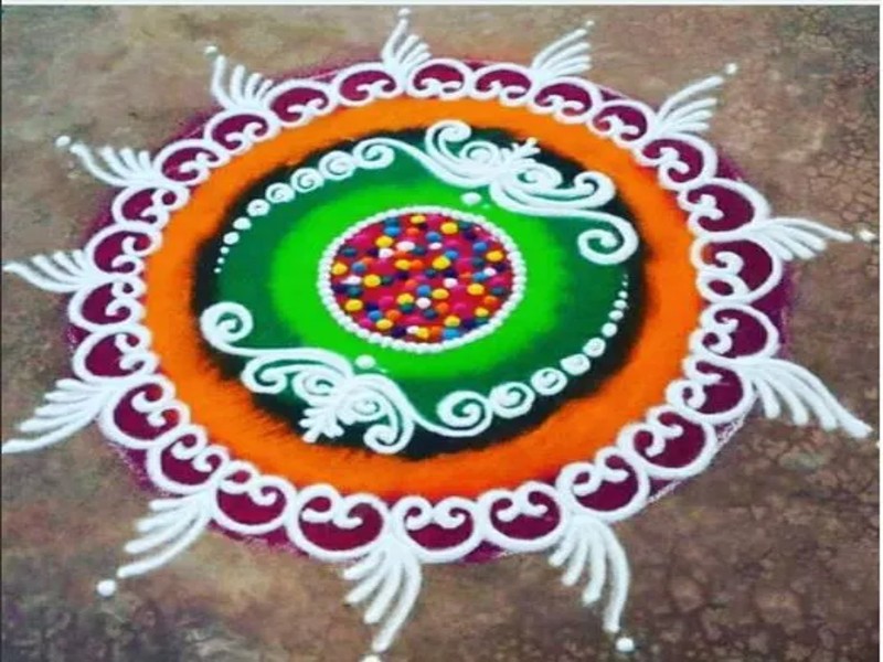 Rangoli Designs 2021: इस दिवाली अपने घर को इन खूबसूरत और आसान रंगोली ...