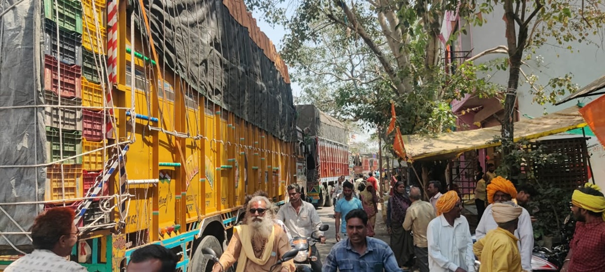 MP News: गणपति घाट पर अंडरपास निर्माण के चलते बने जाम लगने के हालात