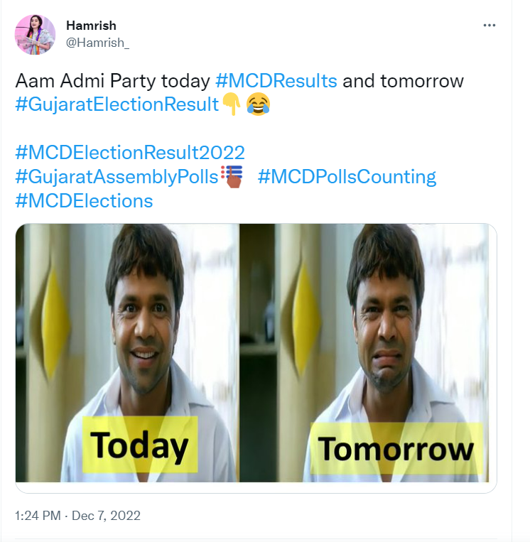 Election Result 2022 Social Media Reactions: कांग्रेस-आप को लेकर सोशल ...