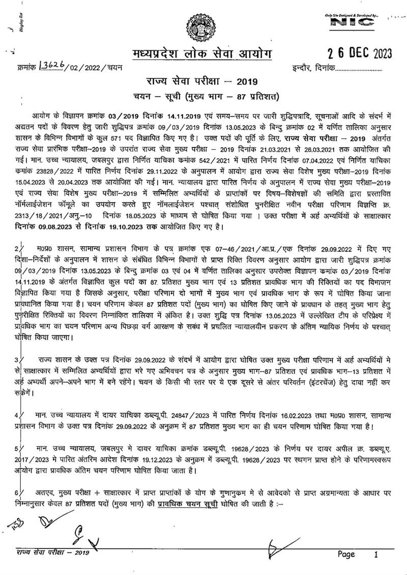 MPPSC Topper List 2019: सतना की प्रिया पाठक ने किया राज्यसेवा परीक्षा ...