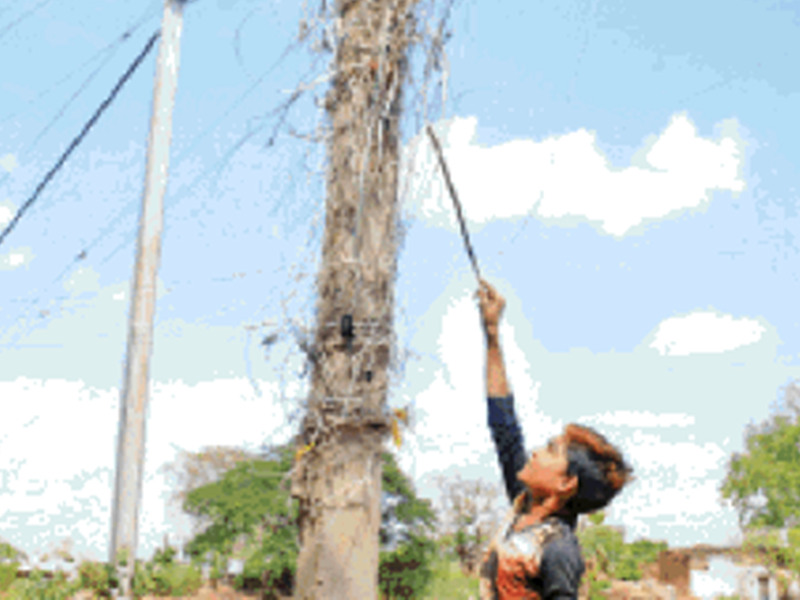 Datia News : बेतरतीबी से लगी है विद्युत डीपी, बारिश में हो सकता है हादसा