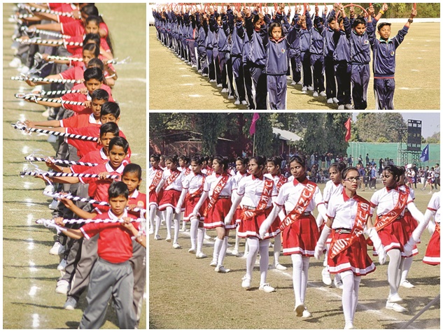 Gwalior: Students showed 2020 Olympics in the Mass Displays