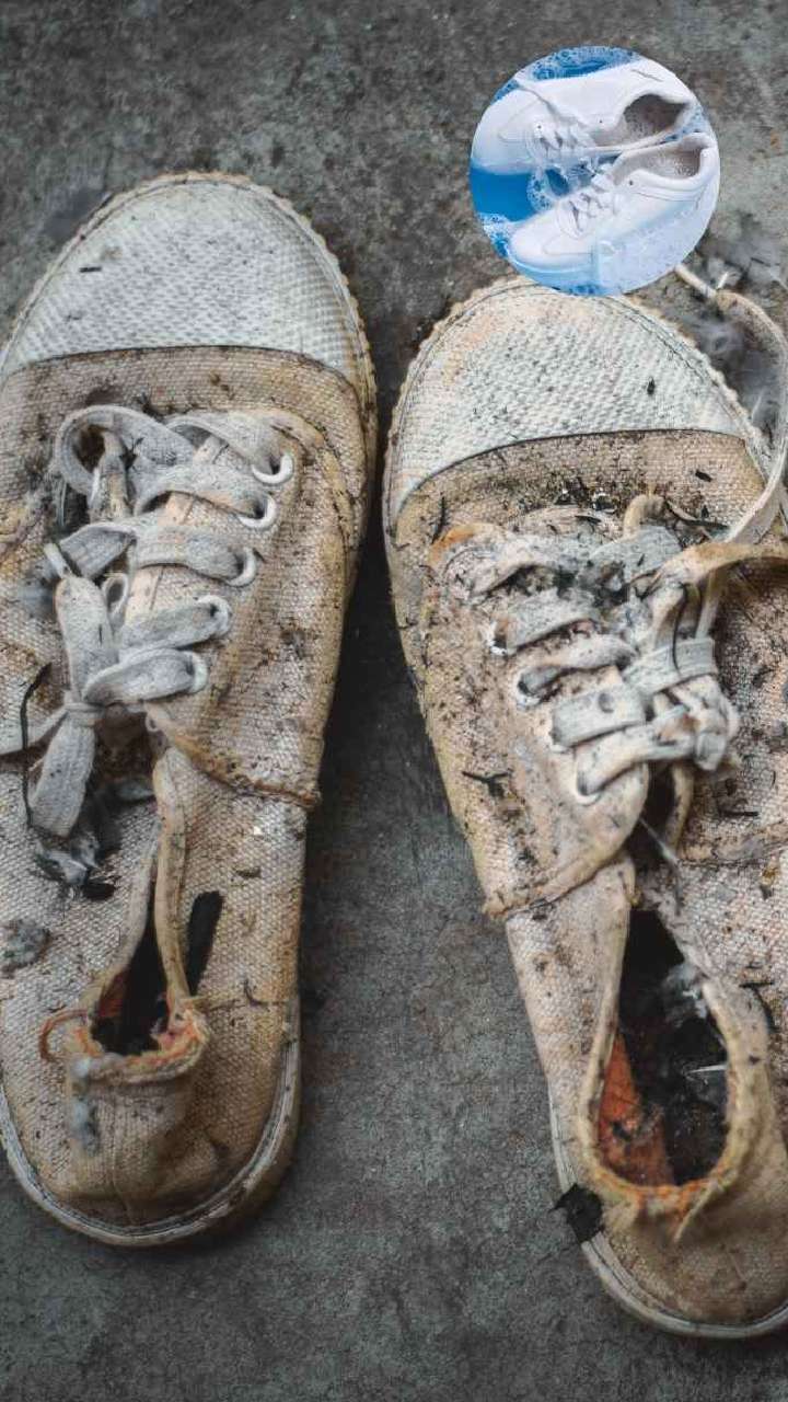 नए जैसे हो जाएंगे सफेद जूते, घर बैठे ऐसे चमकाएं